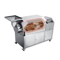China Industrial Stainless Steel Snack Roaster 0.75KW 380V Nuts Seeds Roasting Machine for sale