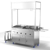 China Stainless Steel Mobile Food Truck Commercial Catering Food Van for sale