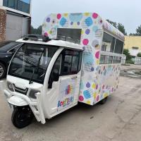 China Three Wheels Electric Mobile Food Truck Coffee BBQ Electric Catering Van for sale
