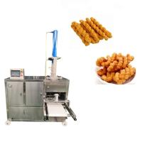 China Industrial Automatic Twisting Churro Snack Forming Equipment Soft Pretzel Fried Dough Twist Making Extruder Machine for sale