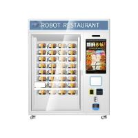 China Hot Sale Fast Food Coffee Cupcake Automatic 32 Inch Touchscreen Microwave Heating Vending Machine for sale