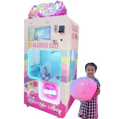 China Best Selling Professional Fully Automatic Cotton Candy Machine Factory Vending Machine for sale