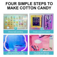 China 110V/220V Vending Machine Cotton Candy Floss Sugar With FDA Certification for sale