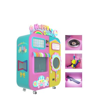 China Smart Cotton Candy Making Machine Coin Credit Card Payment System Touch Screen for sale