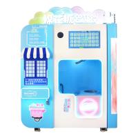 China Industrial Snack Automatic Cotton Candy Making Machine With Glass Cover For Restaurant Use for sale
