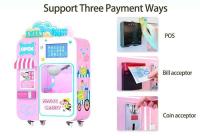 China Coin Operated Cotton Candy Vending Machine With SDK Function For Commercial Stalls for sale