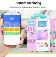 China Coin Operated Cotton Candy Vending Machine With SDK Function For Commercial Stalls for sale