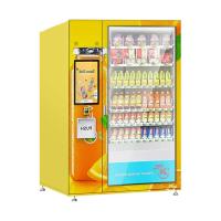 China Smart Touch Screen Beverages And Snacks Vending Machine For Subway for sale