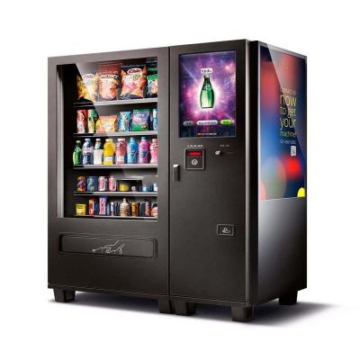 China Convenience Store Automatic Snack And Drink Combo Advertisement Self-Service Vending Machine for sale