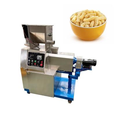 China 5.5kw Snack Bar Twin Screw Extruder Puffed Corn Chips Snacks Food Making Machine for sale