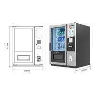 China Custom Mini Sale Snacks Drinks Combo Ice Self Serve Vending Machines for sale