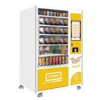 China Snack Drinks Combo Disposable Cup Instant Ramen Noodle Vending Machine With Hot Water for sale