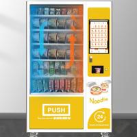 China Snack Drinks Combo Disposable Cup Instant Ramen Noodle Vending Machine With Hot Water for sale