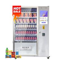 China Shopping Mall Cold Drink Customized Color Painting Sticker Vending Machine With Screen for sale