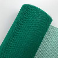 China 110g 120g Green Fiberglass Screen Material , Pvc Coated Mosquito Netting for sale