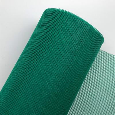 China 110g 120g Green Fiberglass Screen Material , Pvc Coated Mosquito Netting for sale