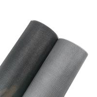 China Black PVC Coated Fiberglass Insect Screen , Mosquito Net Mesh 3ft 30m for sale