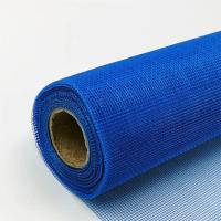 China 1.2m×30m Fibreglass Fly Screen , Window Screen Roll Insect Proof Blue Color for sale