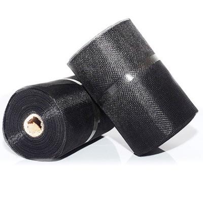 China Short Width Black Fiberglass Insect Screen / Fiberglass Mosquito Mesh Roll for sale