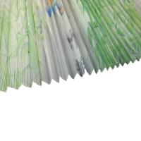 China 16x16 Polyester Plisse Mesh  , Pleated Insect Screen 18mm Colorful Printing for sale