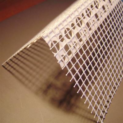 China White PVC Corner Bead With Alkaline Resistant Fiberglass Mesh for sale