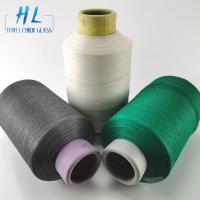 China 33tex 1/0 PVC Coated Glass Fiber Yarn Roll High Pulling Strength for sale