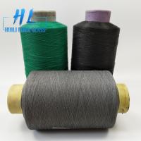 China 89tex PVC Coated Fiberglass Yarn Fire Resistant Yellow Red Green Grey Black for sale