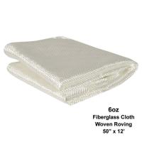 China 200g White Plain Woven Fiberglass Cloth , Fiberglass Mesh Fabric Roll 10×10 Density for sale