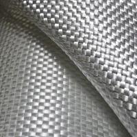 China 200g White Plain Woven Fiberglass Cloth , Fiberglass Mesh Fabric Roll 10×10 Density for sale
