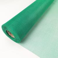 China Green PVC Coated Fiberglass Fly Screen Mesh For Windows Doors for sale