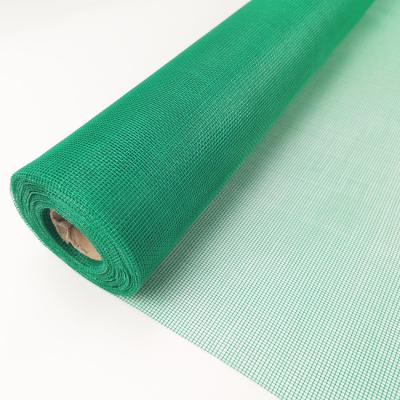 China Green PVC Coated Fiberglass Fly Screen Mesh For Windows Doors for sale