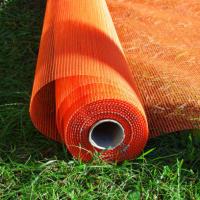 China Orange 160g Fiberglass Mesh Net Fiberglass Mesh Cloth For Wall Covering for sale