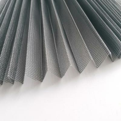 China Pleated Mosquito Screen 20×20 Anti Insect Pleated Retractable Fly Screens for sale