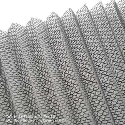 China Anti Mosquito Pleated Mesh Price Folding Polyester European Style for sale