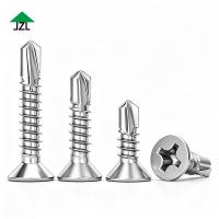 China Factory 410 Cross Countersunk Head Drilling Screws Cross Flat Head Self-tapping Self-drilling Dovetail Screws for sale