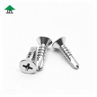 China 410 Stainless Steel Countersunk Head Drill Tail Screws 304 Phillips Flat Head Self-Tapping Self-Drilling Color Steel Tile Bolts for sale
