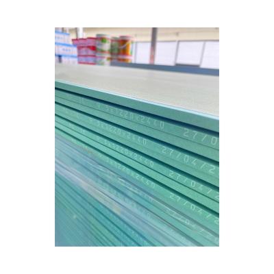 China Fire Resistance Gypsum Board for Drywall Water Resistant Green Gypsum Water Resistant Gypsum for sale