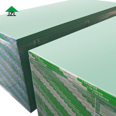 China Professional Moisture Proof Gypsum Panel 12mm 2440x1220mm Water Resistant Anti Mold Wall Panel for Bathroom Kitchen and Basement for sale