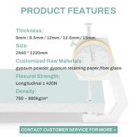 China High Performance Moisture Proof Gypsum Board 15mm 2440x1220mm Enhanced Moisture Protection for Hotels Offices Homes for sale