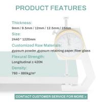 China Gypsum Board Plasterboard Plastic Sheets Waterproof 1 Year Common Industrial Design 1200 X 2400 for Decoration Suspended Ceiling for sale