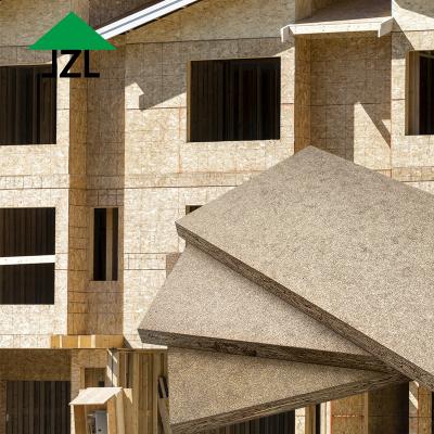 China JZL FOSB 910*1820 8mm Laminated Plain Particle Board Flakeboards Wholesale Resistance to Deformation Chipboard for sale