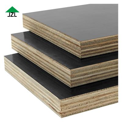 China F17 Film Faced Plywood Slab Formwork System Black Veneer Boards WBP Glue E1/E2 Formaldehyde 9mm/18mm/28mm Outdoor 1-Year for sale