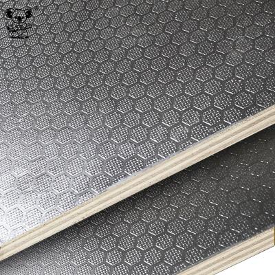 China Non-Slip Stage Plywood 9-18mm WBP Glue 2440x1220mm Anti-Skid Dance Floor Panel for sale