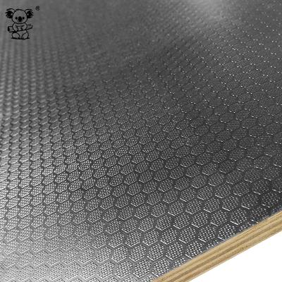 China Anti Slip Film Faced Board 2440x1220mm Durable Stage Platform with Eco Friendly WBP Glue for sale