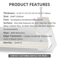 China Anti Slip Film Faced Board 2440x1220mm Durable Stage Platform with Eco Friendly WBP Glue for sale