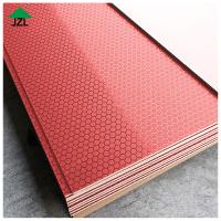China Hex Hexagon Pattern Birch Eucalyptus Poplar Anti-slip Film Faced Black E1 Water Resistant Veneer Boards Marine Stage Plywood for sale