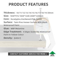 China High Quality Waterproof Film Faced Plywood for Construction 18mm Thickness WBP Glue for sale