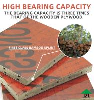 China JZL Bamboo Plywood Thin Decorating Sheet 18MM E1 Outdoor 1 Year Warranty Veneer Boards for sale