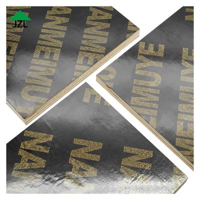 China JZL Black Film Faced Plywood 4x8 12mm 18mm 21mm Formwork Plywood Shuttering Film Faced Marine Plywood Board for Construction for sale