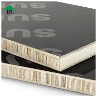China JZL Vertical Slats Core Film Faced Plywood Construction Formwork Board 16mm 17mm 18mm Eucalyptus Core for sale